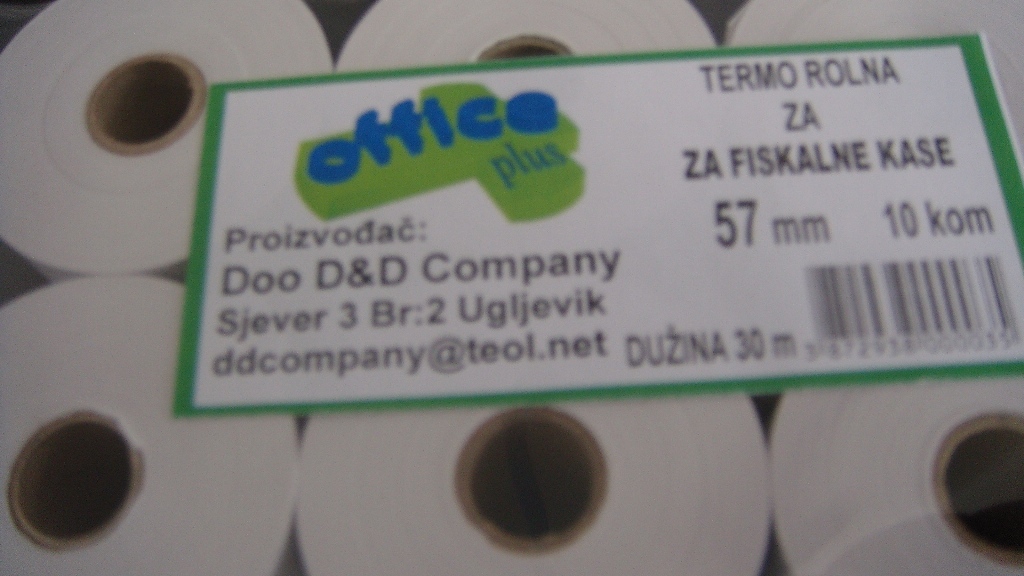 Registratori, termo rolne (role), fax rolne (role), ading rolne (role ...