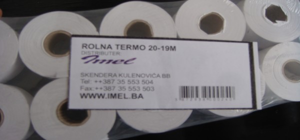 Registratori, termo rolne (role), fax rolne (role), ading rolne (role ...
